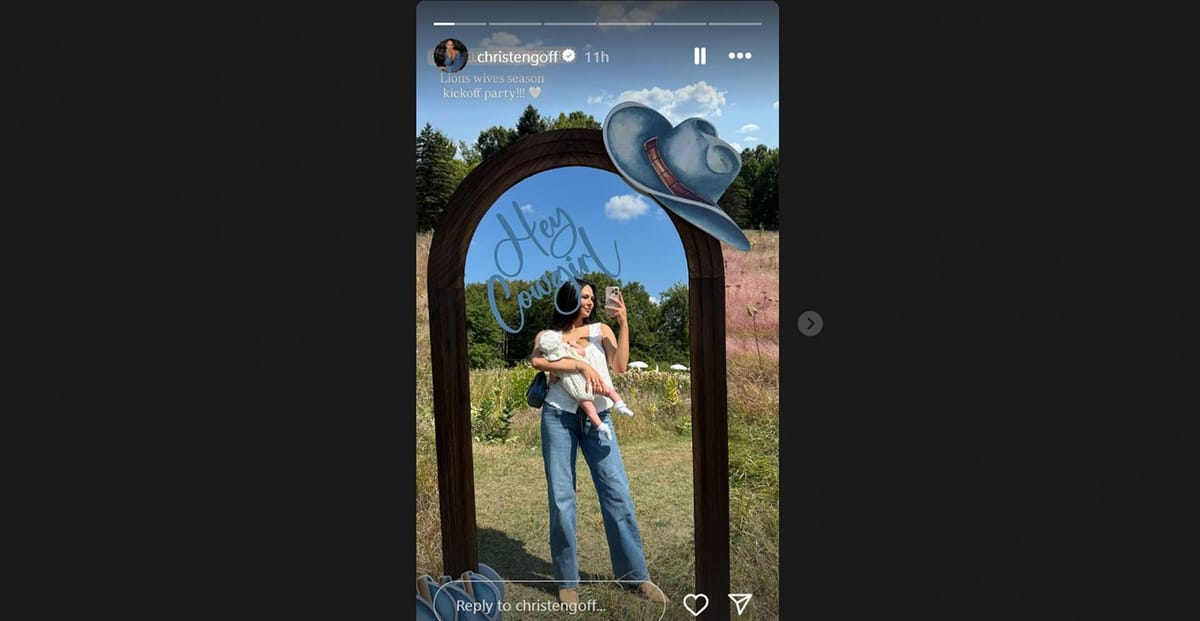 Jared Goff’s wife Christen flaunts beautiful summer outfit for Lions ...