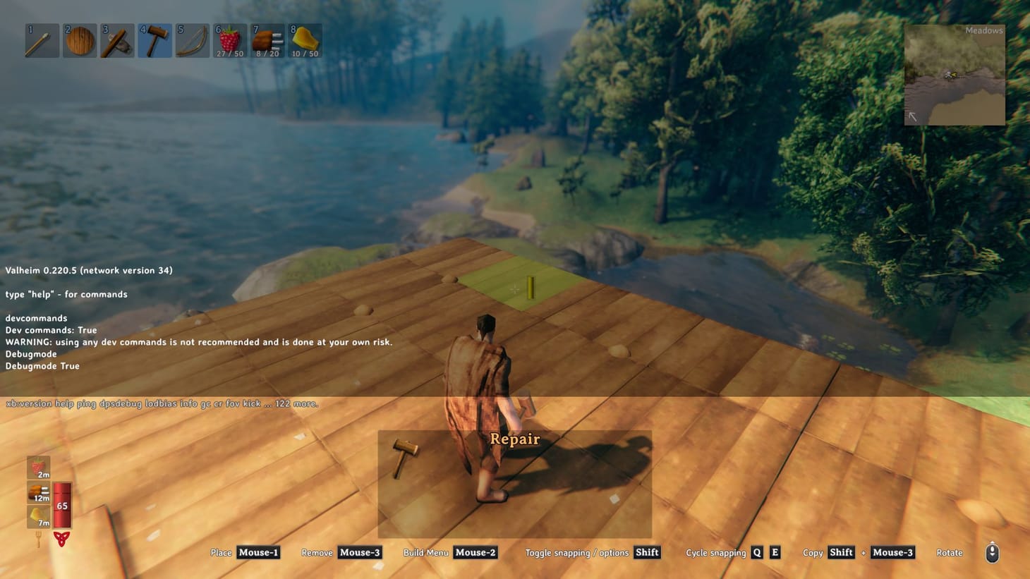 Valheim: How to enable Creative Mode