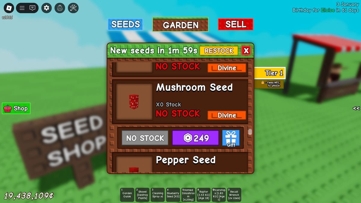 All Fungus Plants in Grow a Garden