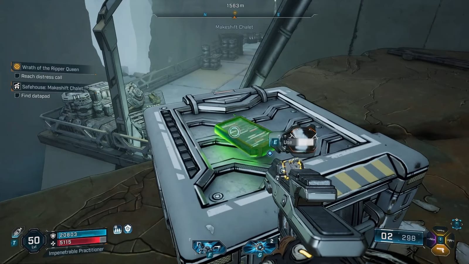 Borderlands 4: Makeshift Chalet Safehouse Datapad location