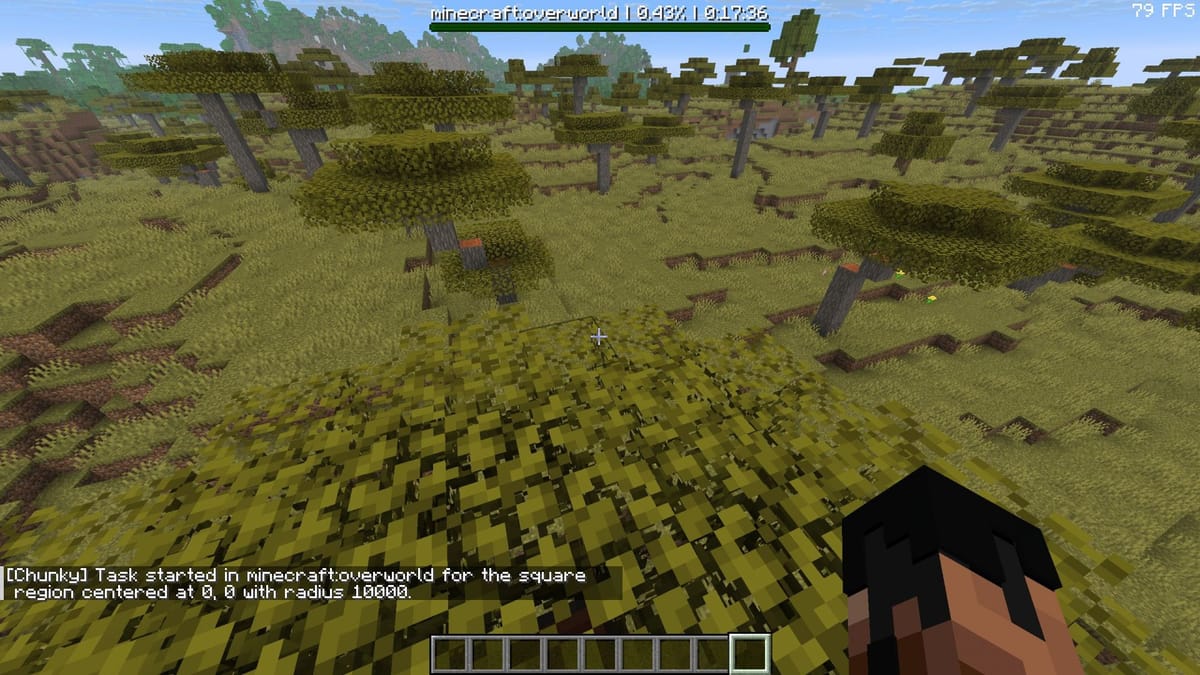 How to load chunks using a Minecraft mod