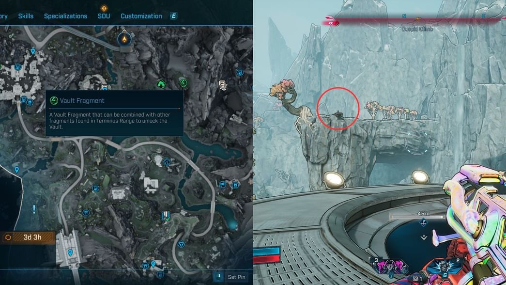 Borderlands 4: All Terminus Range Vault Key Fragment locations