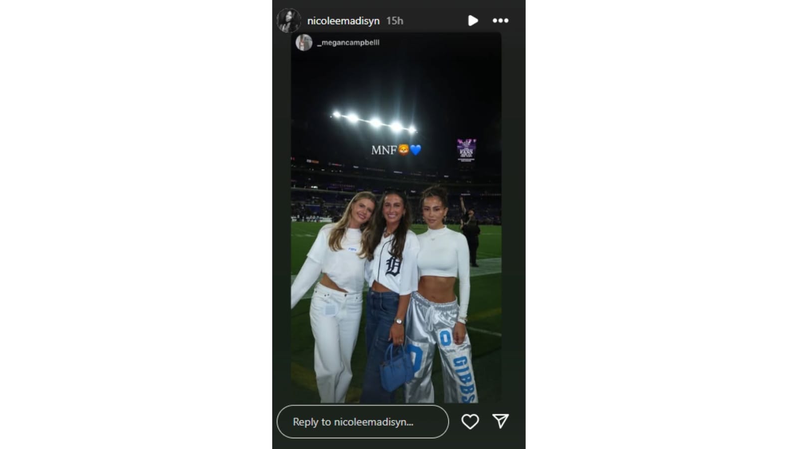 Jahmyr Gibbs' GF Nicole Anderson shows off toned abs in crop top posing ...