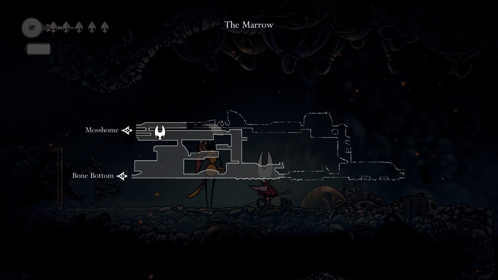 All Shakra locations in Hollow Knight Silksong (Map merchant)