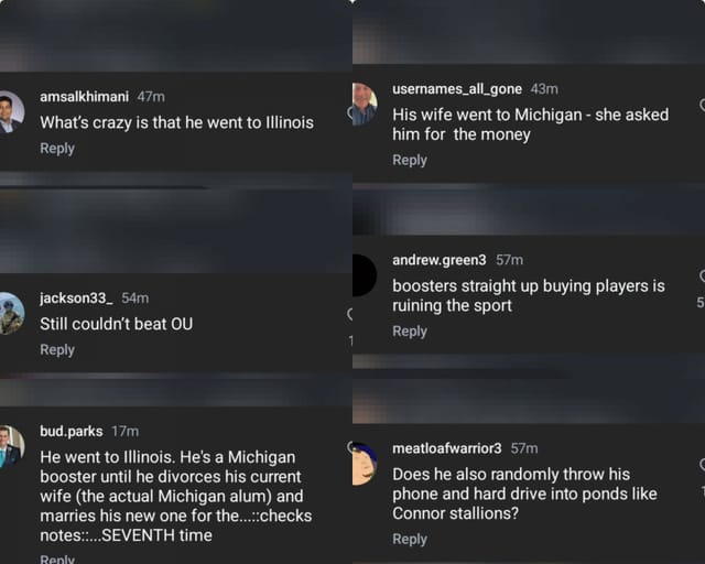 "His wife went to Michigan": CFB fans divided over $101 billion worth ...
