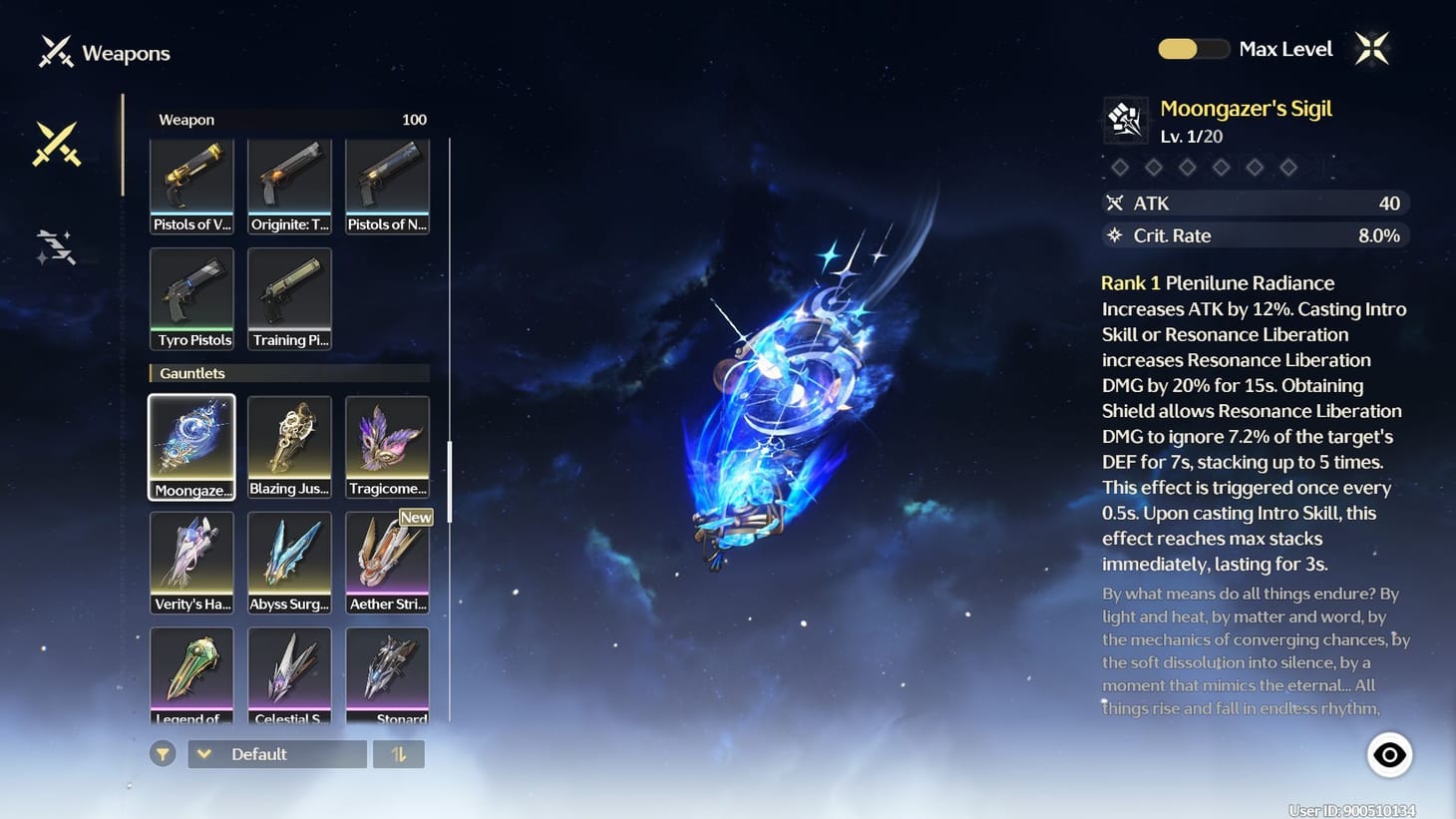 Best weapons for Iuno in Wuthering Waves