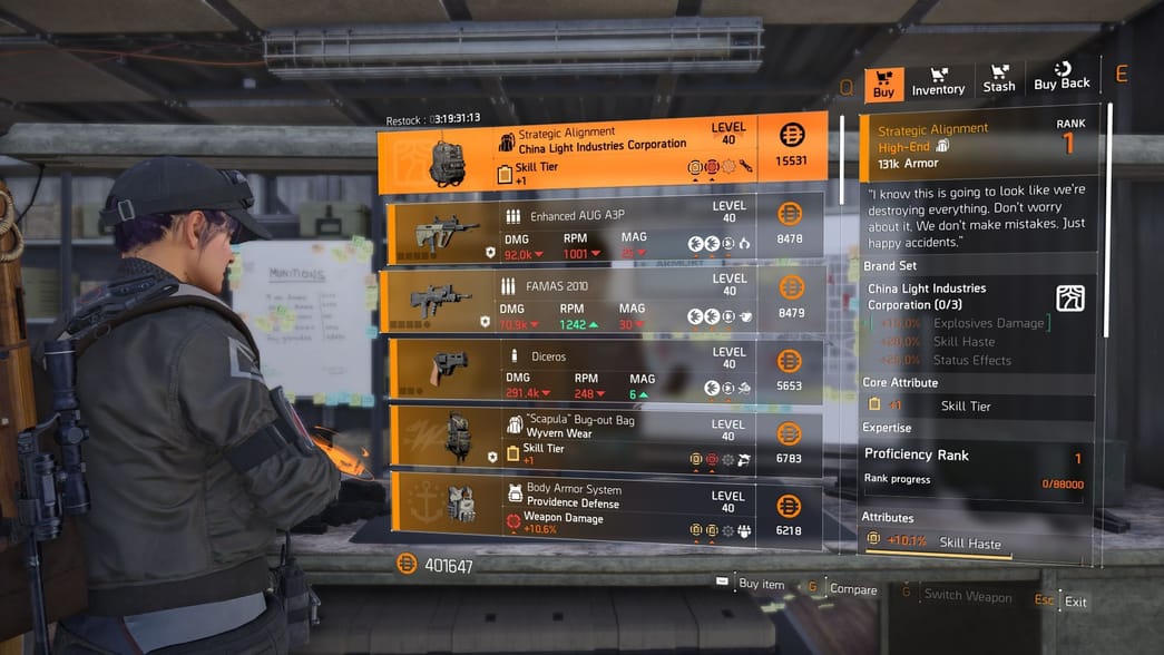 The Division 2 vendors this week (September 30 to October 7, 2025): All ...