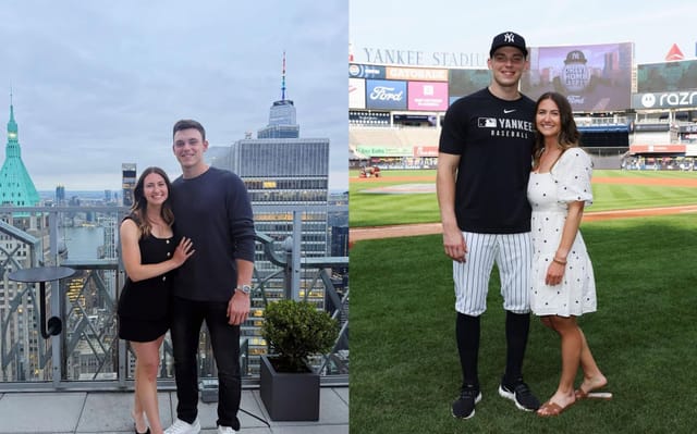 Ben Rice and girlfriend, Sara Falkson, capture sweet moment as Yankees ...