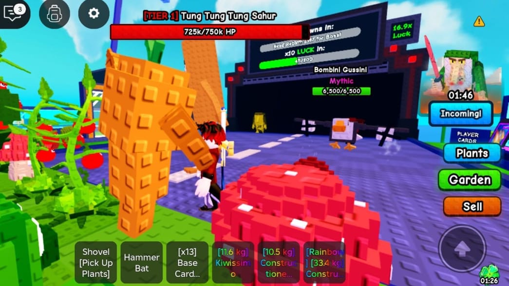 How to get Tung Tung Tung Sahur in Plants Vs Brainrots