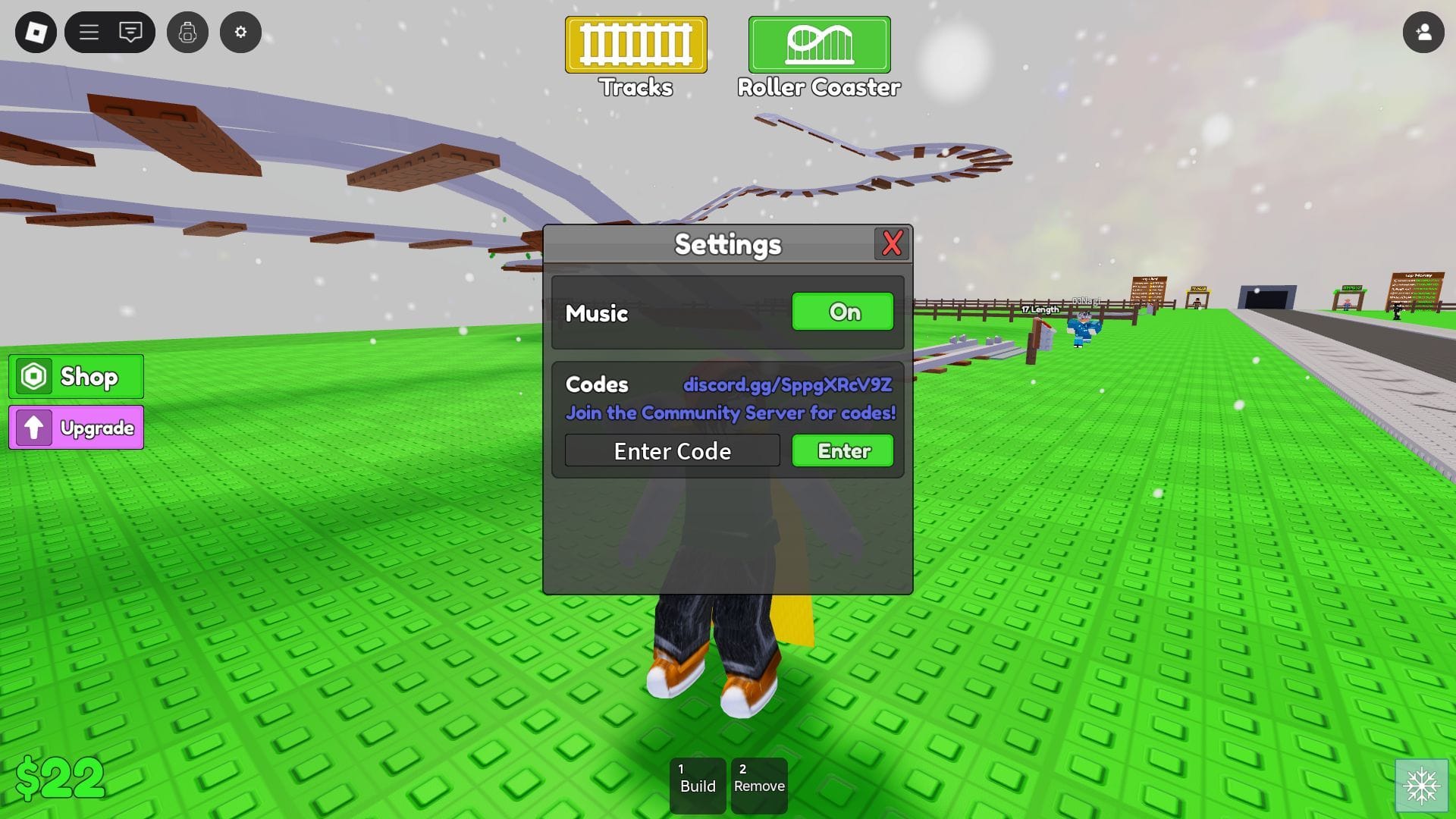 Build a Roller Coaster codes (October 2025)