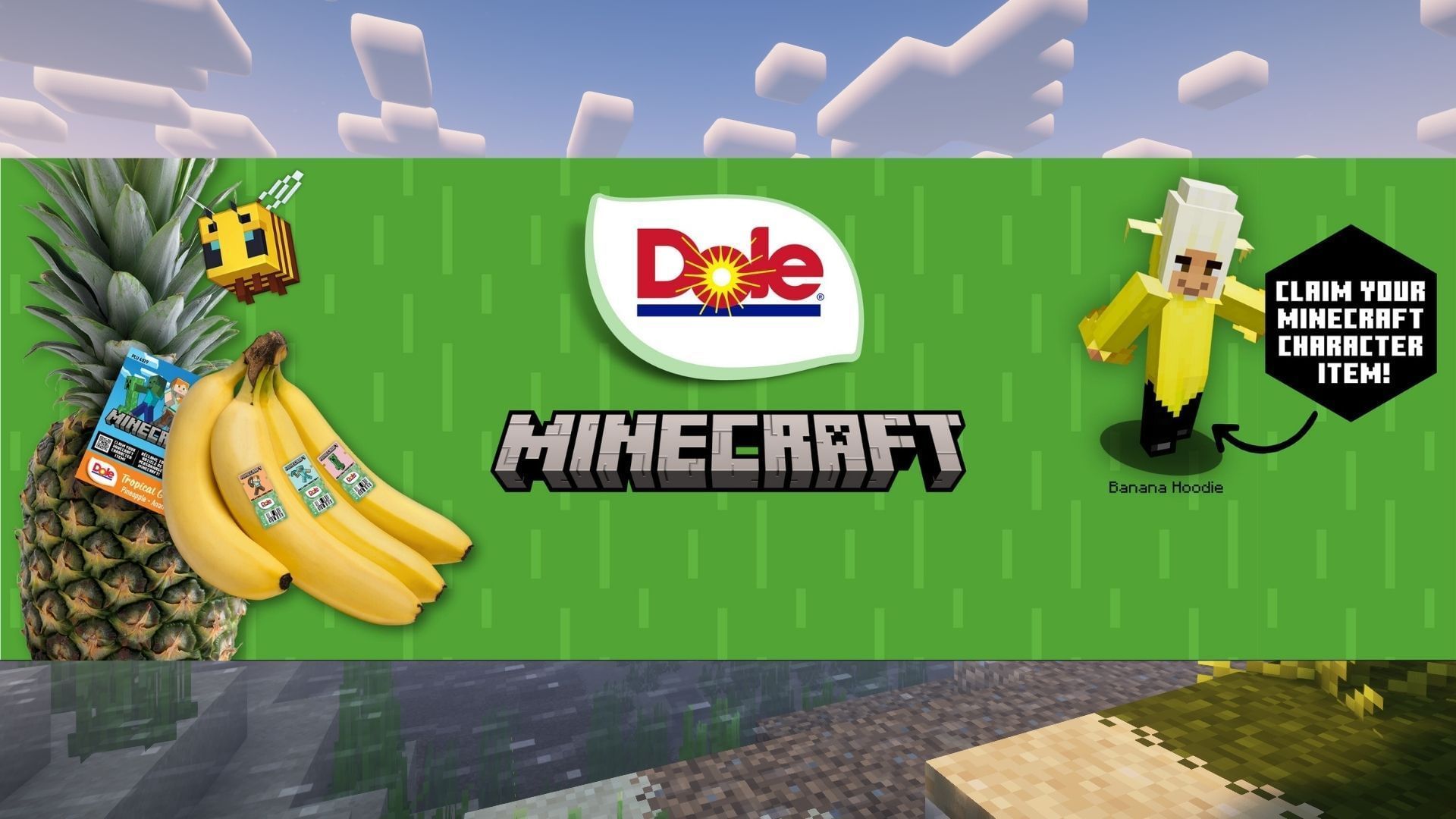 Minecraft x Dole collaboration brings a new free skin