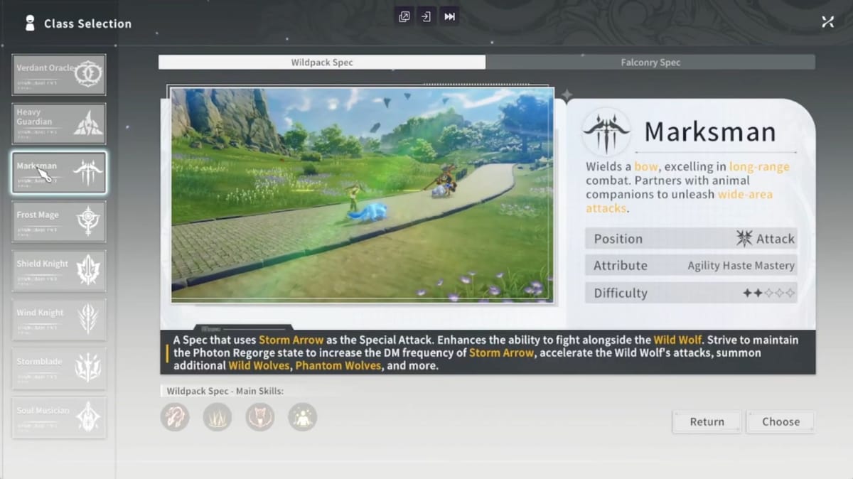 Blue Protocol Wildpack (Beastmaster) Marksman build: Best Talent setup, stats, and gearing