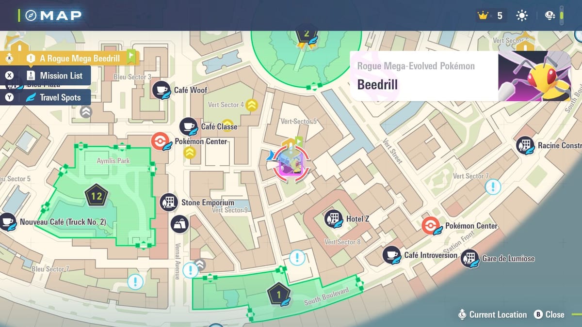 Pokemon Legends Z-A walkthrough: How to complete A Rogue Mega Beedrill ...