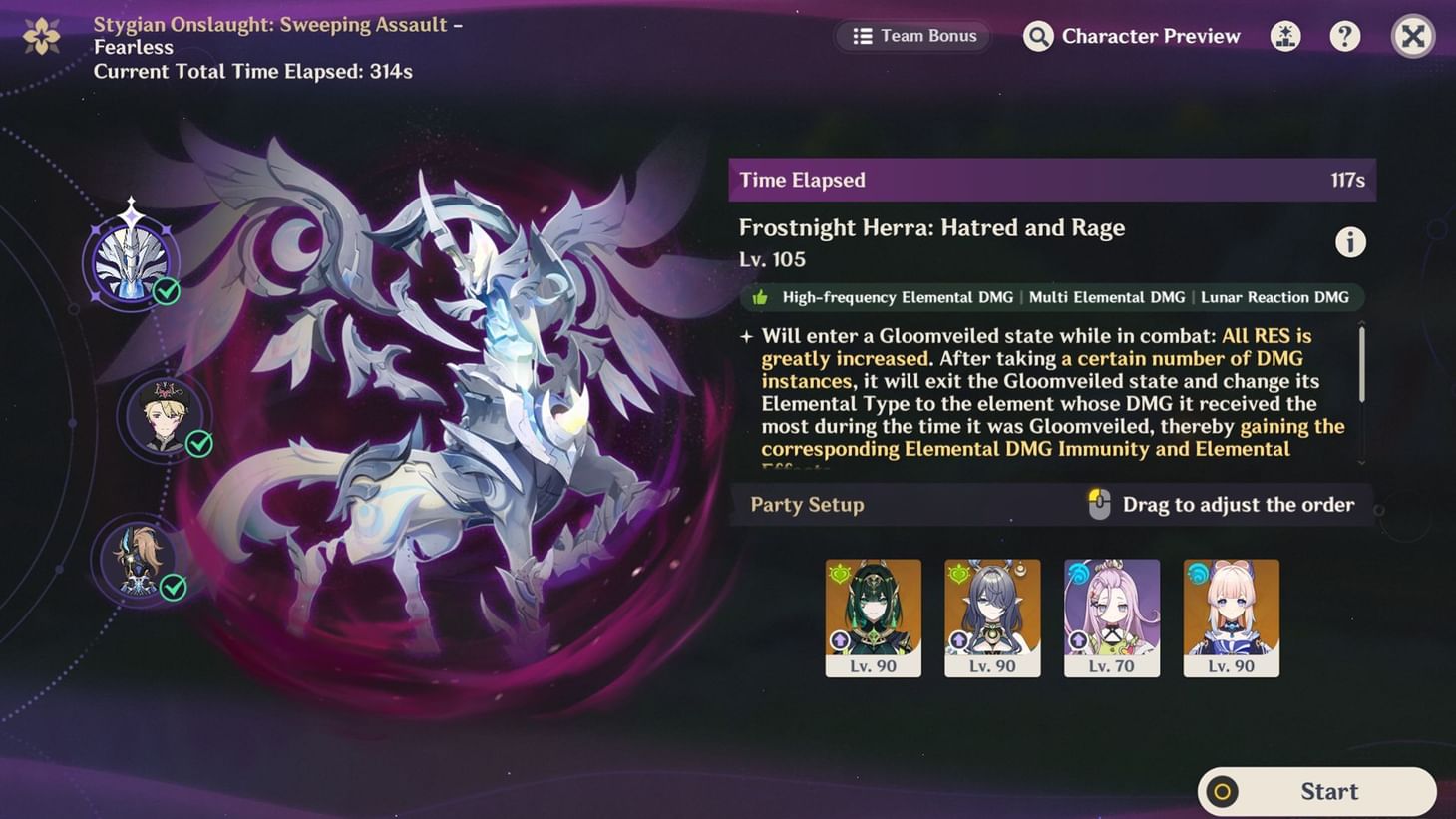 Best teams for Genshin Impact Luna II Stygian Onslaught