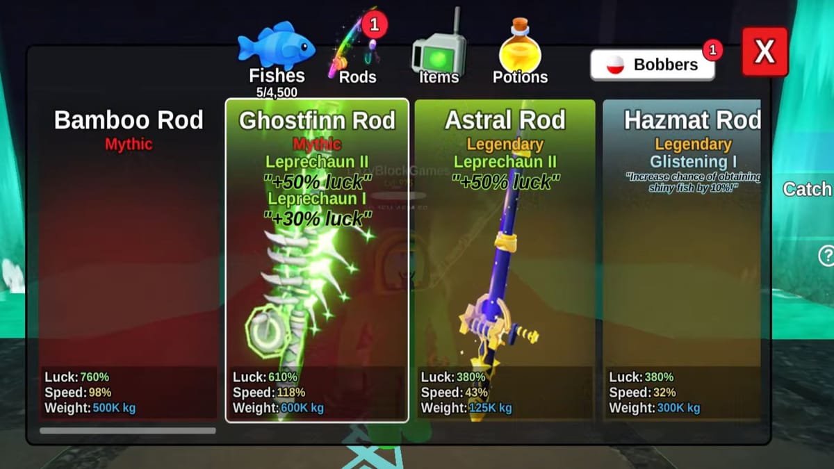 Fish It fishing rods tier list (February 2026)