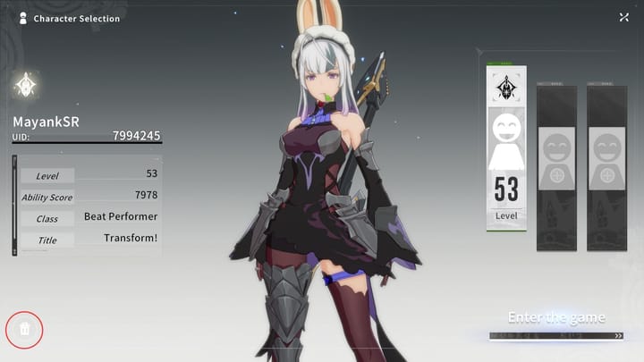 Blue Protocol Star Resonance: How to delete a character