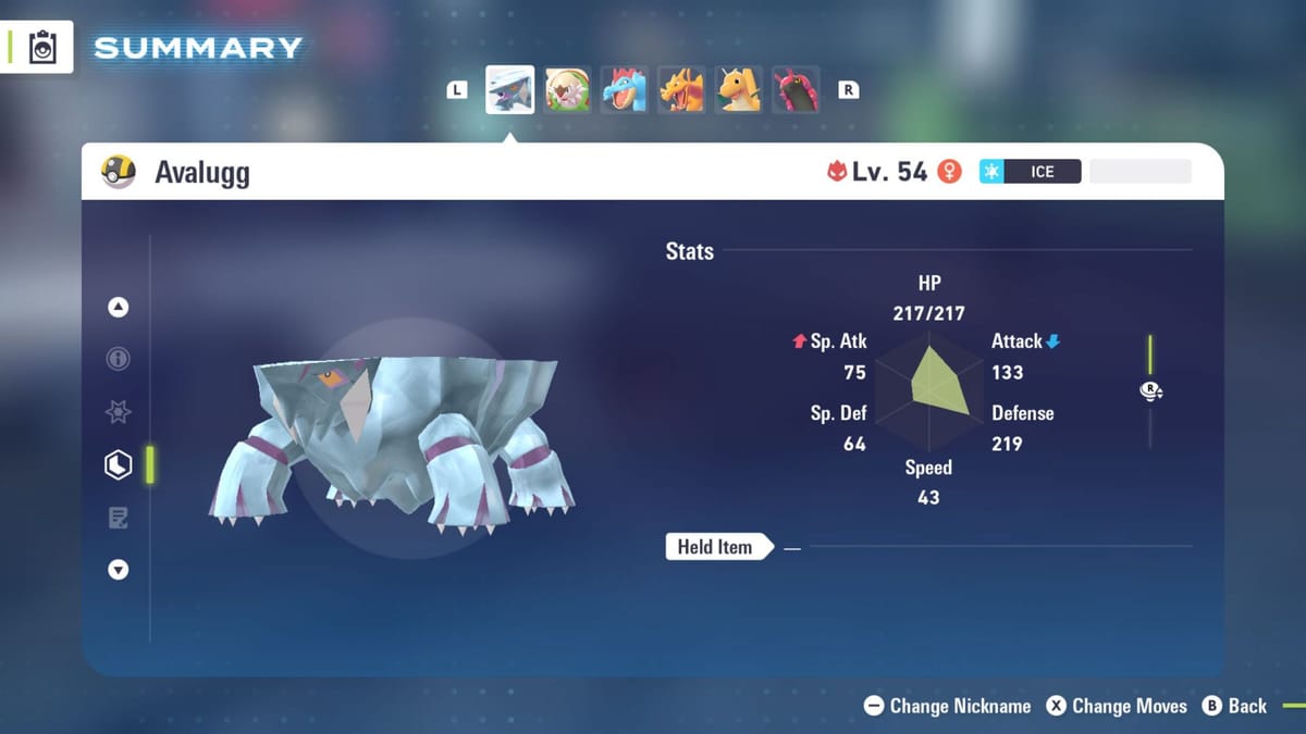 Avalugg: Best Avalugg moveset and nature in Pokemon Legends Z-A