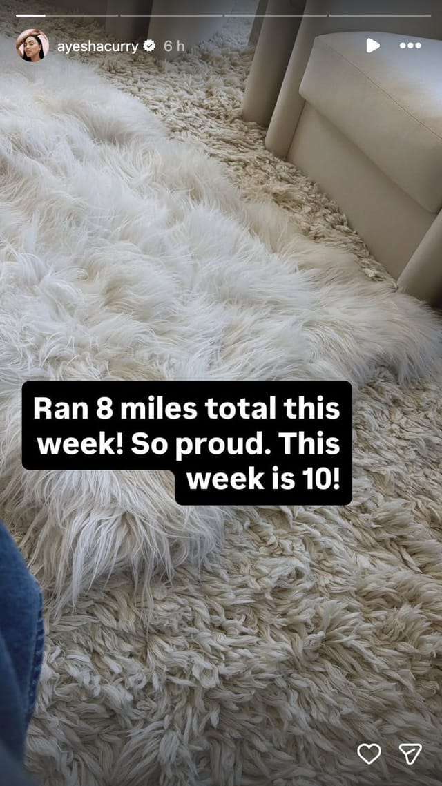 “Ran 8 miles total”: Steph Curry’s wife, Ayesha Curry, feels ...