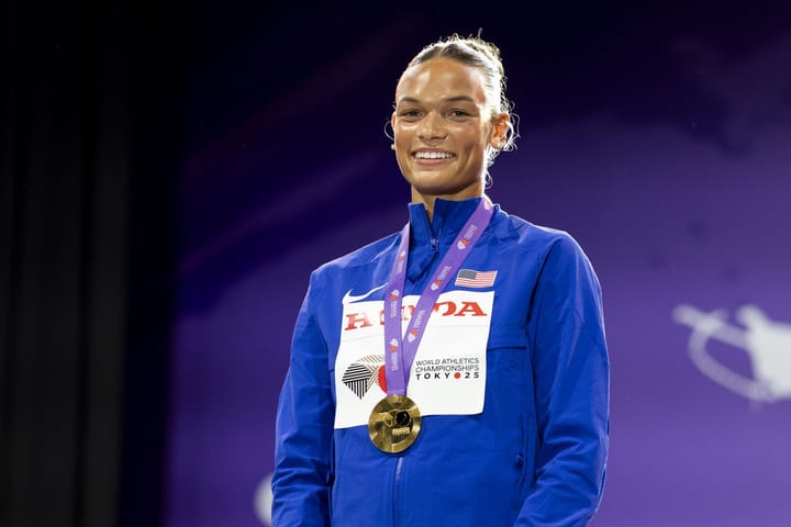 Anna Hall shows off glimpse of herself in purple activewear during her ...