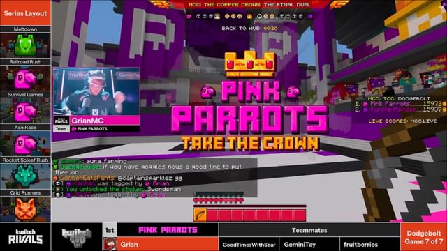 Minecraft Championship (MCC) The Copper Crown 2025: Winners, final ...