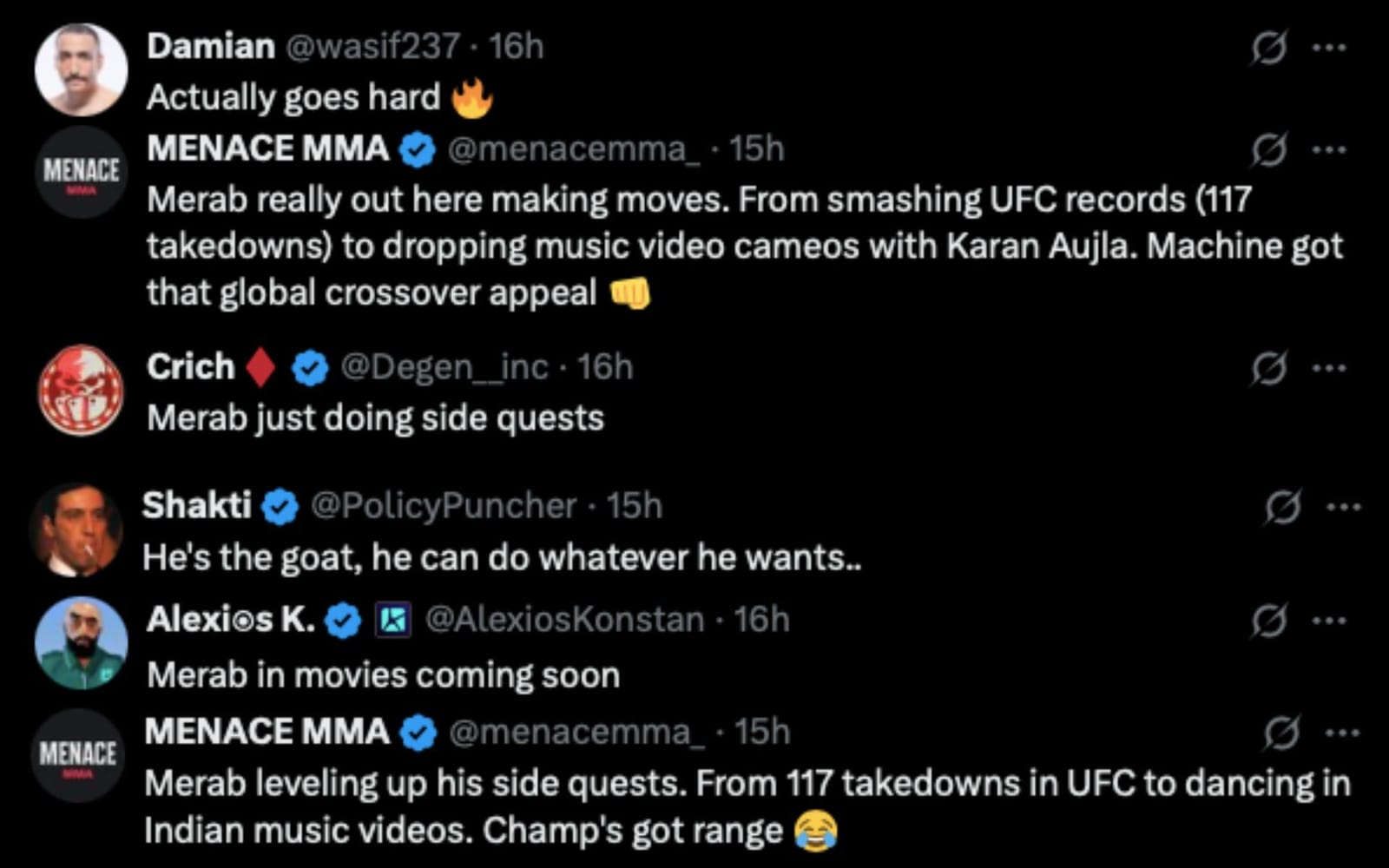 "This goes hard" - Fans react to Merab Dvalishvili starring in Indian ...