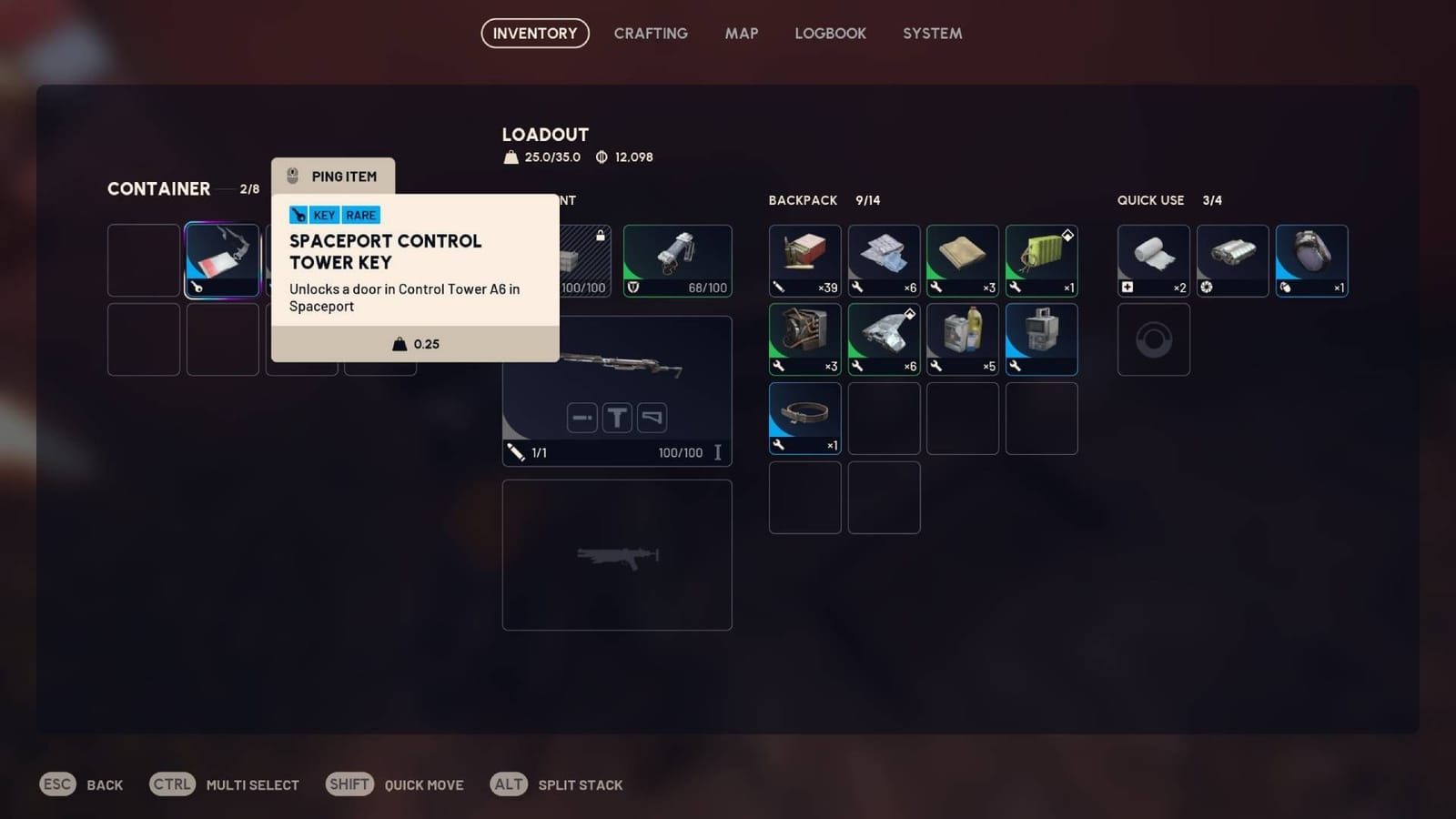 Where to find Spaceport Control Tower key in Arc Raiders