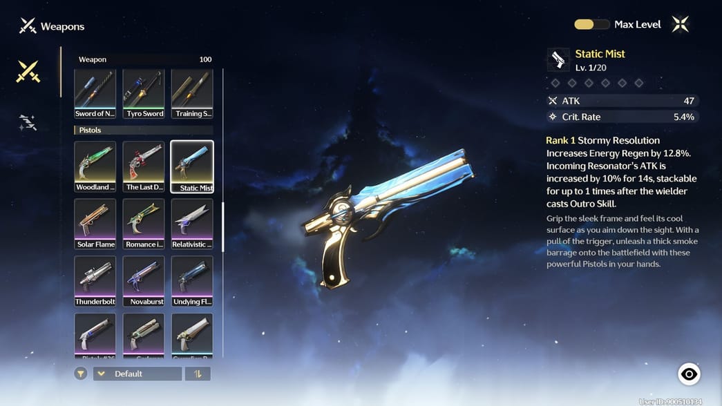 Best weapons for Galbrena in Wuthering Waves