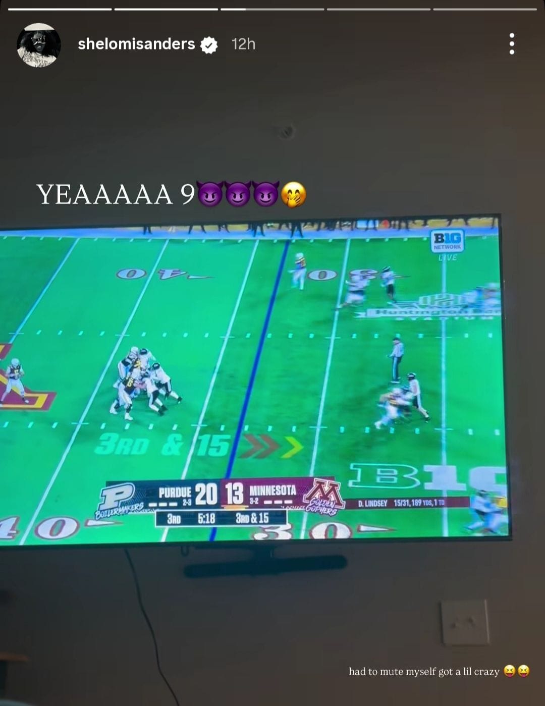 Coach Prime's daughter Shelomi Sanders gets a "lil crazy" during Purdue ...