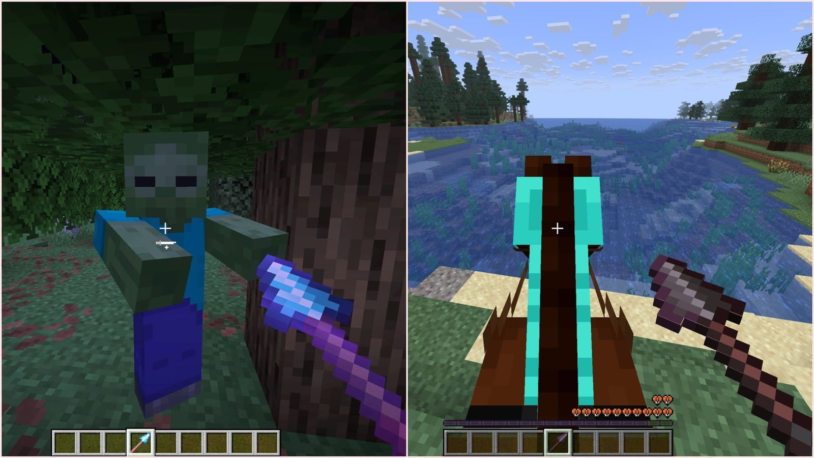 Minecraft spear can be the ultimate exploration tool/weapon