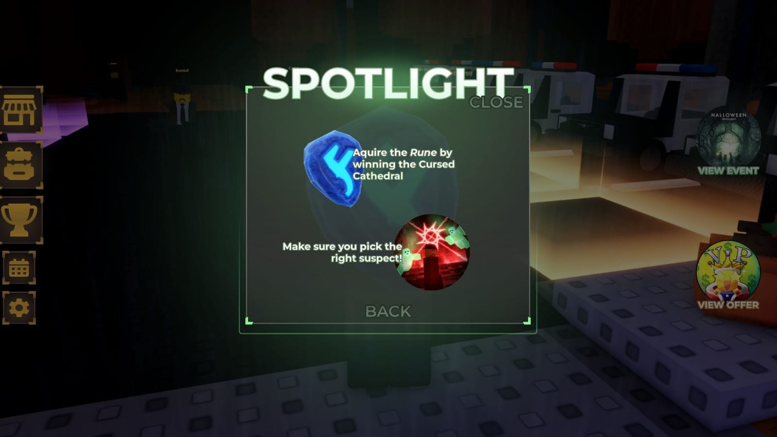 Roblox Halloween Spotlight Armless Detective guide