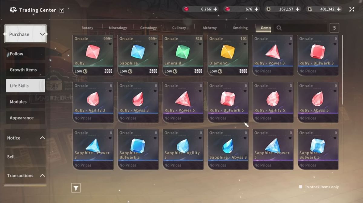 How to embed gems in Blue Protocol