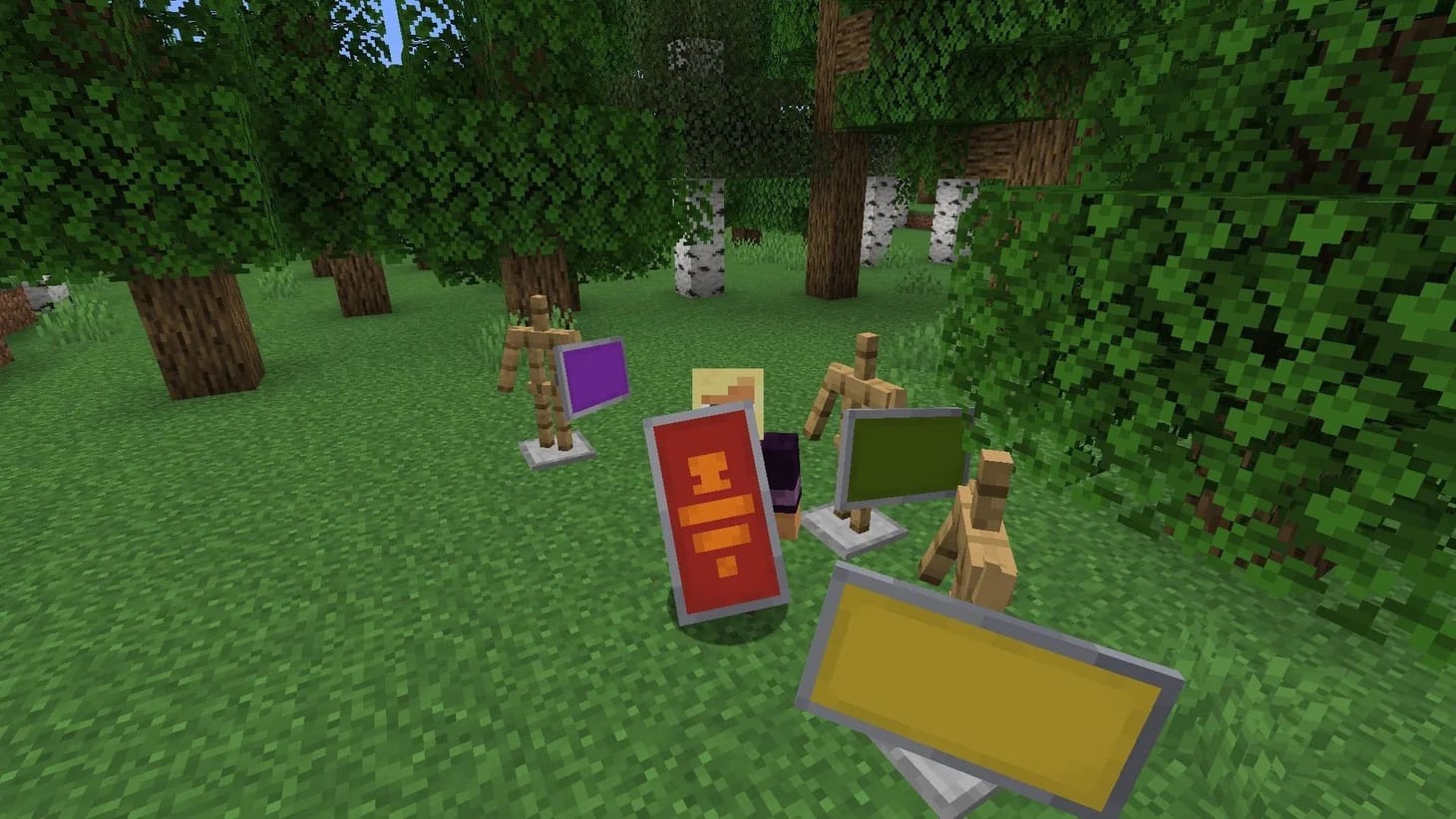 When were shields added to Minecraft?