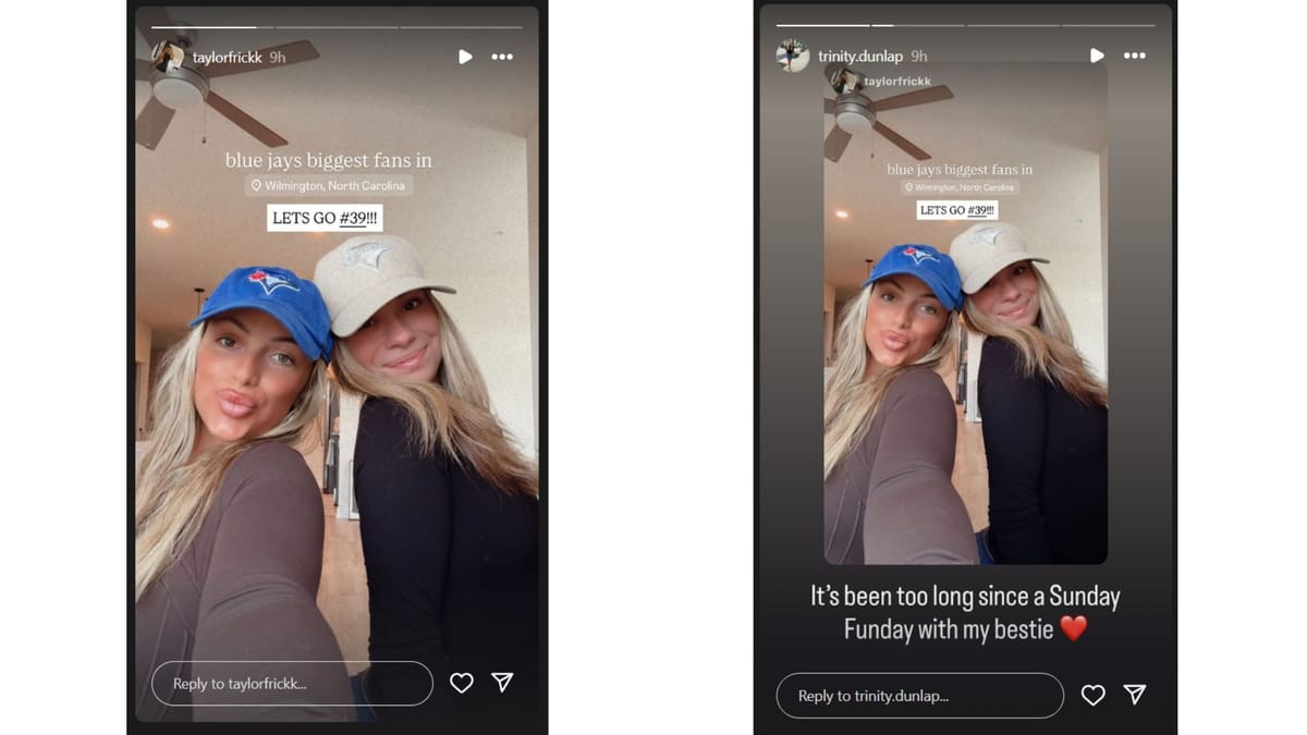 Blue Jays’ Trey Yesavage’s girlfriend Taylor Frick gives major shoutout ...