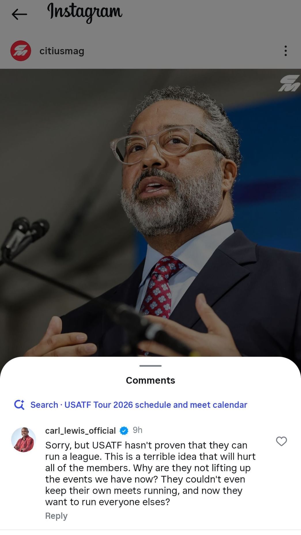 “They couldn't even keep their own meets running” - Carl Lewis calls ...