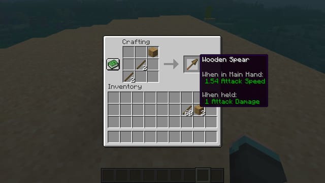 Minecraft spear guide: Crafting recipe, uses, and more