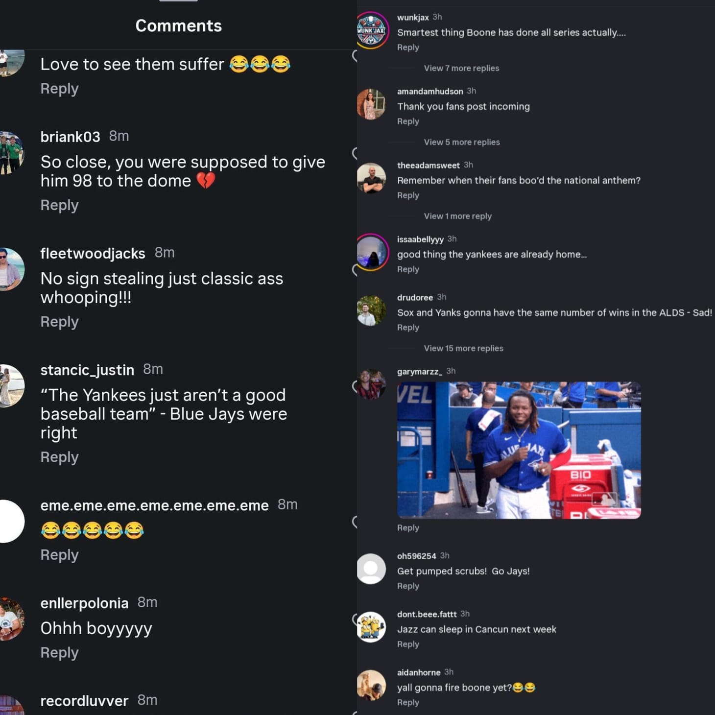 “Classic a** whooping” – Fans erupt as Yankees respond to Vladimir ...