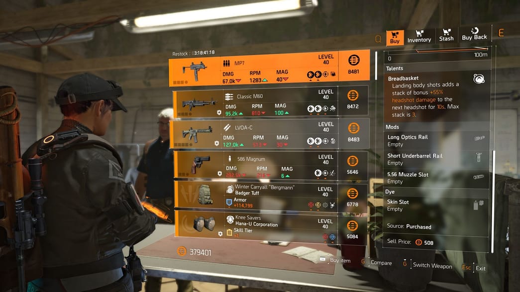 The Division 2 vendors this week (September 30 to October 7, 2025): All ...