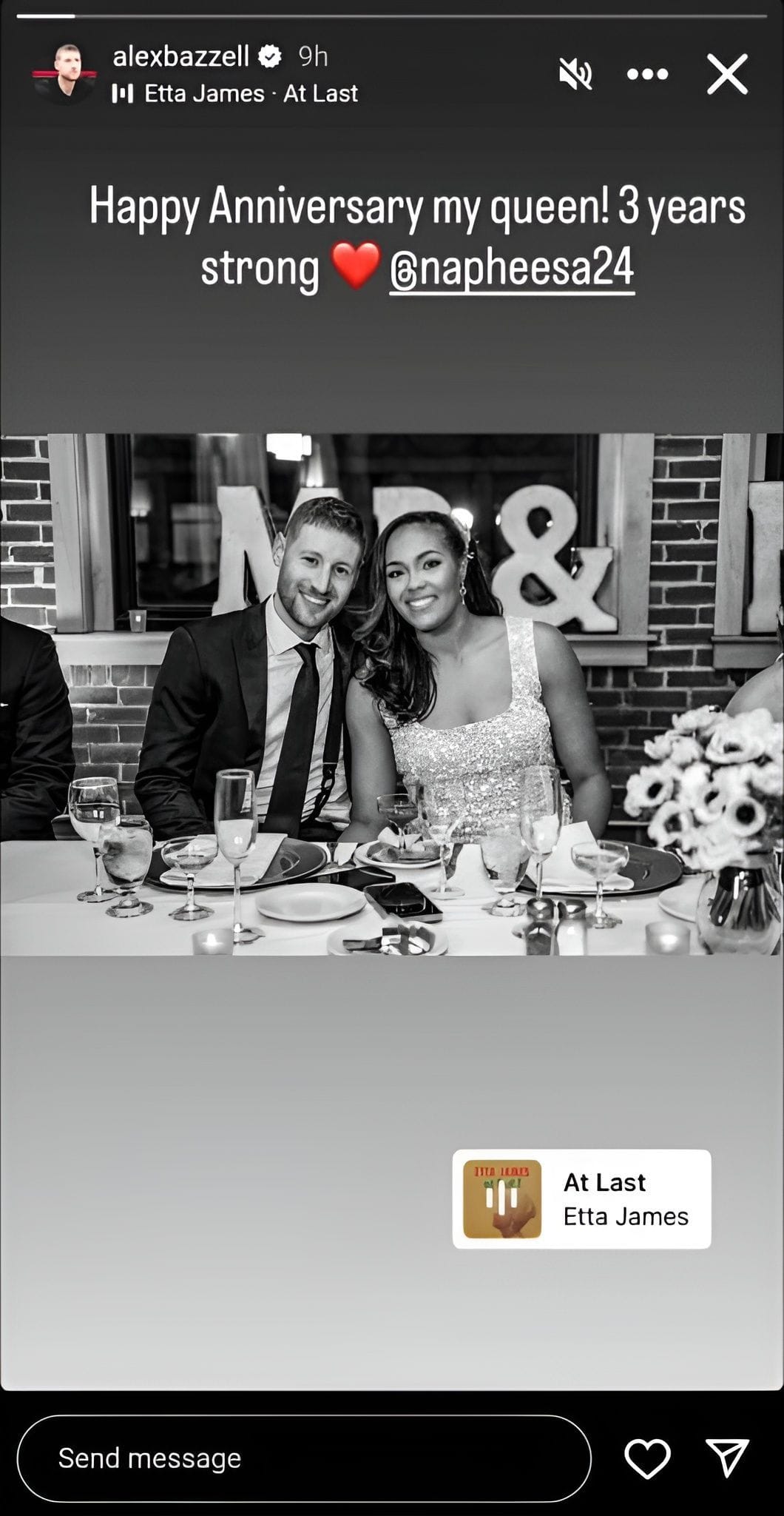 Napheesa Collier's husband Alex Bazzell pens loving note as they ...