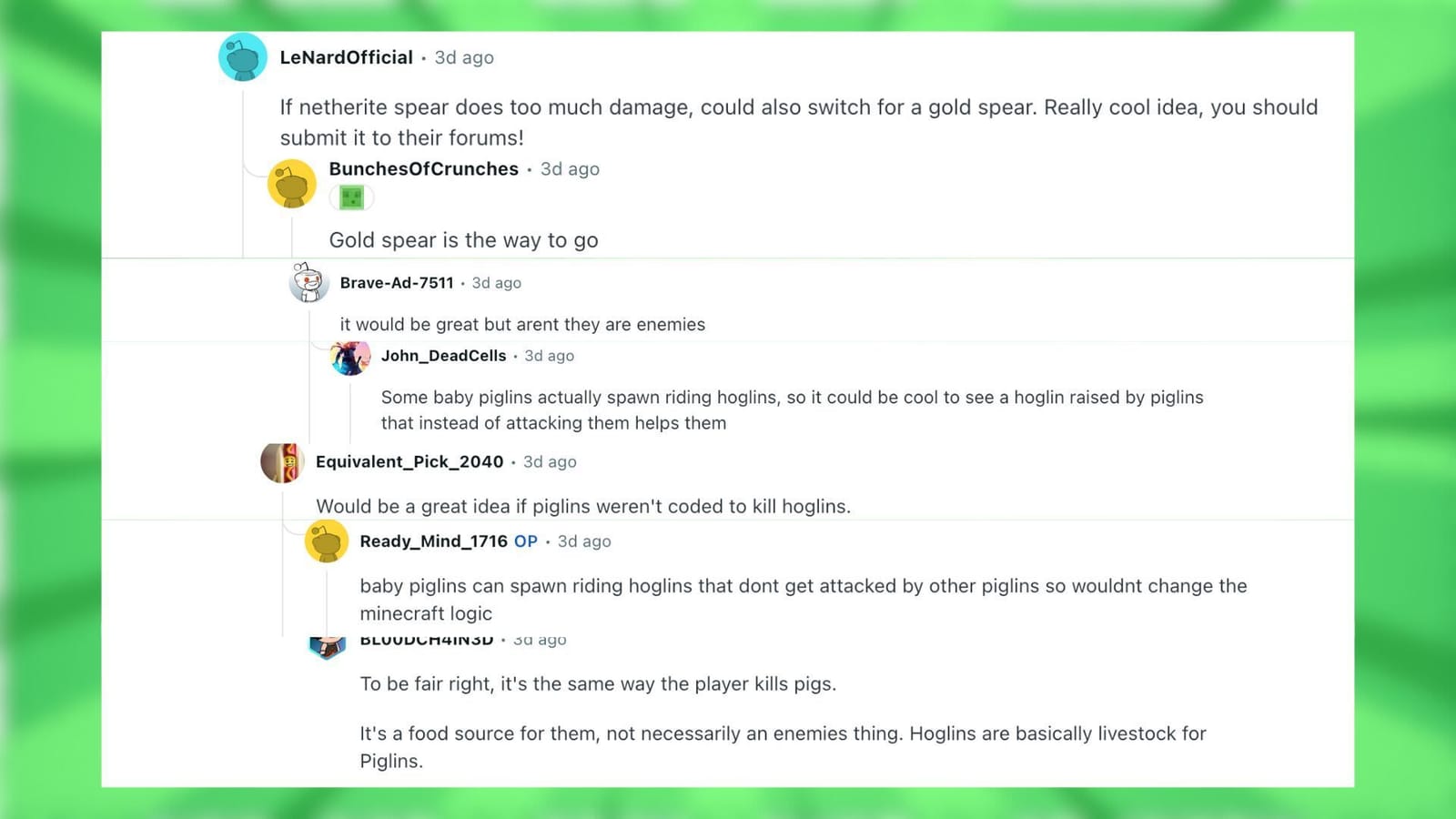 Minecraft fans want this Nether mob to get spear weapon like drowned ...