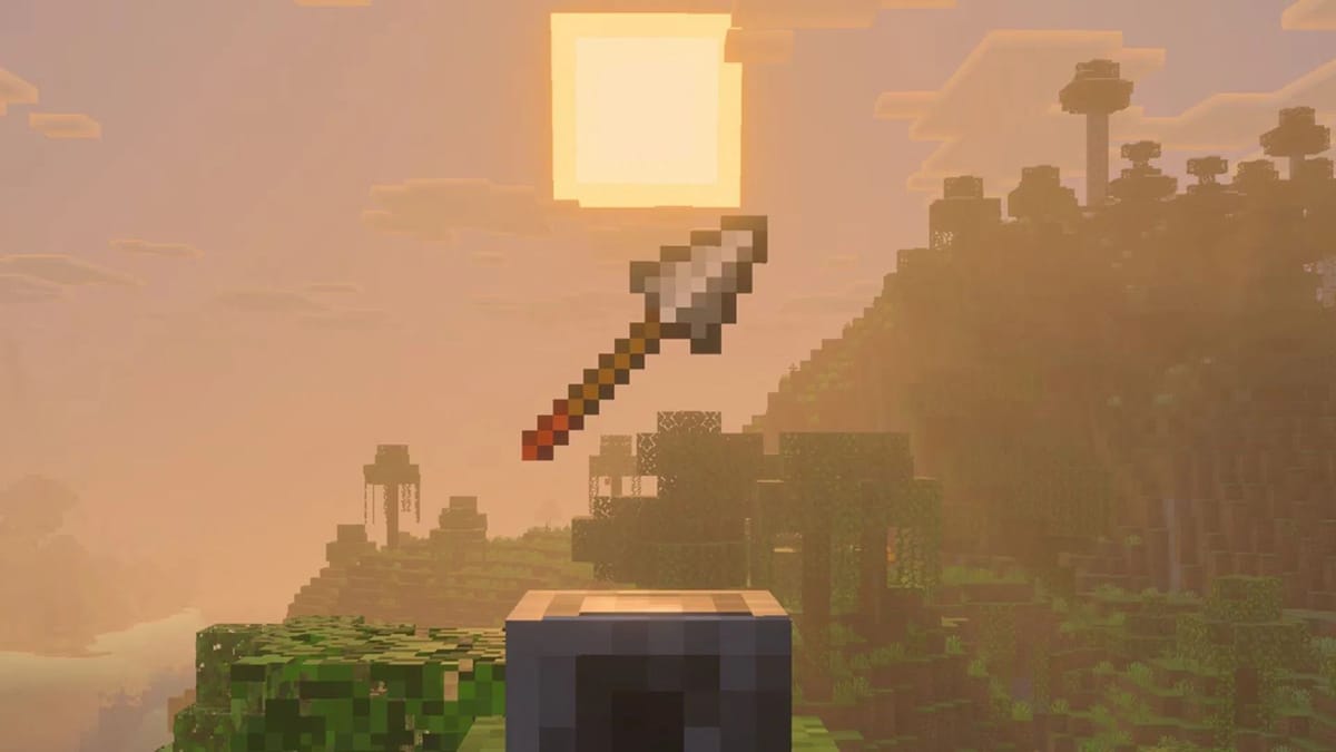 How to make a spear in Minecraft
