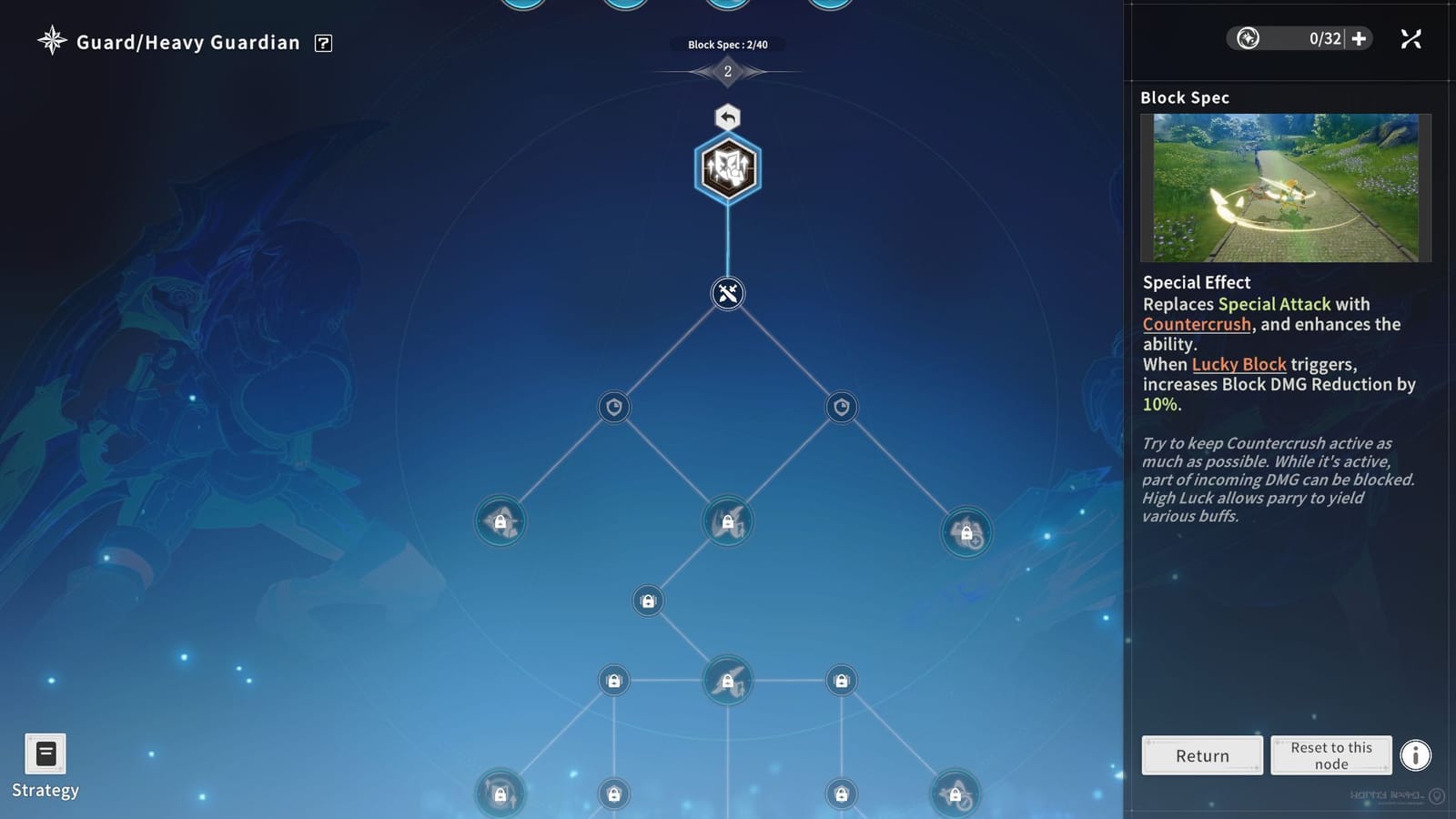 Blue Protocol Star Resonance Block Heavy Guardian build: Best Talent ...