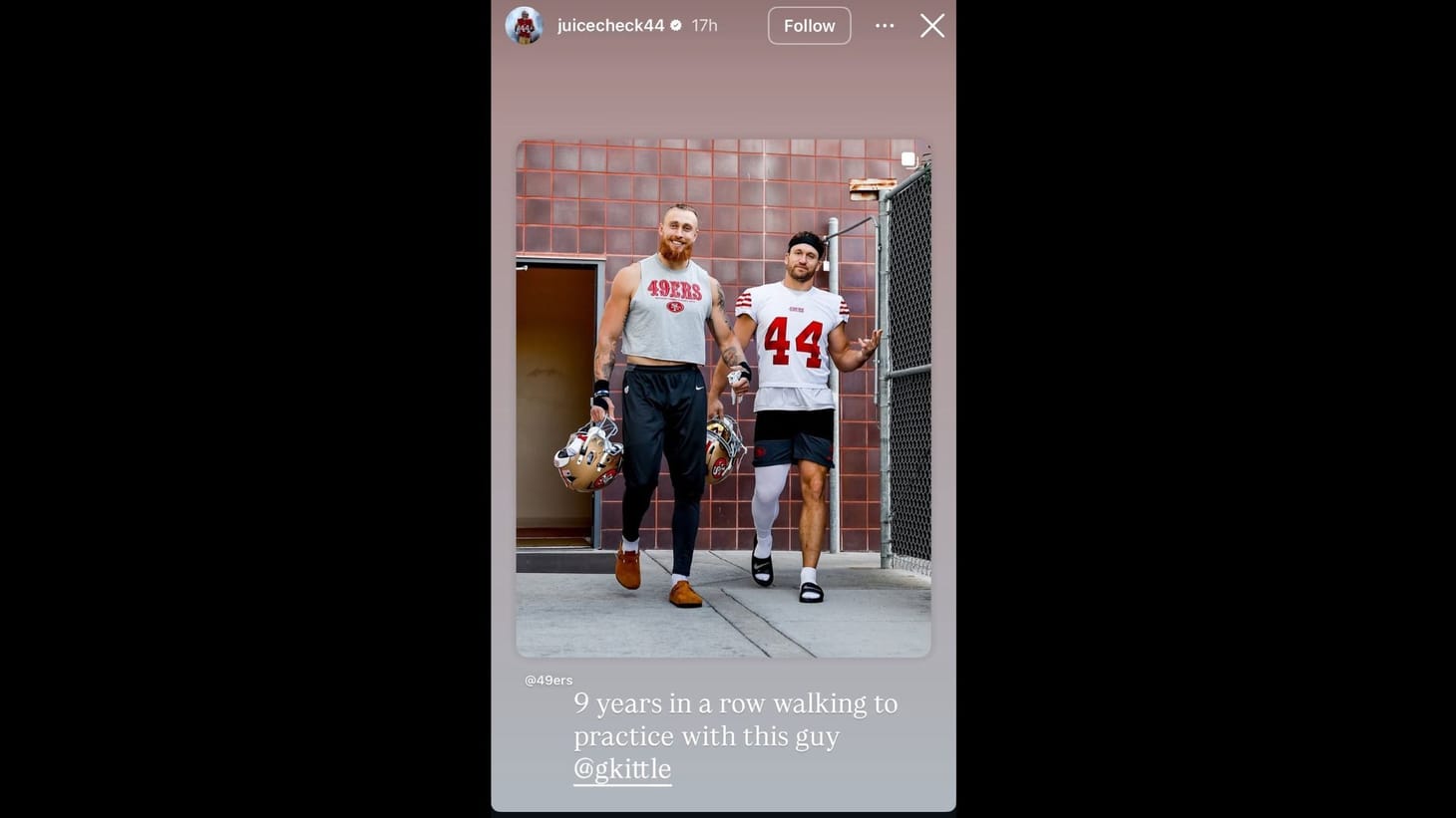 Kyle Juszczyk pens heartfelt note for 49ers teammate George Kittle as ...