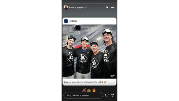 Tommy Edman’s wife Kristen, Tyler Glasnow’s fiancée Meghan, and Dalton ...