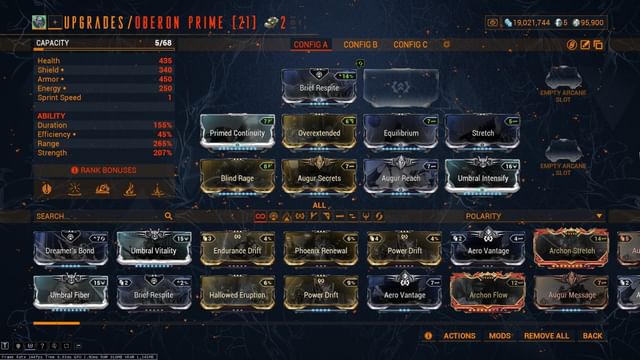 Warframe: Oberon build refresh (2025)