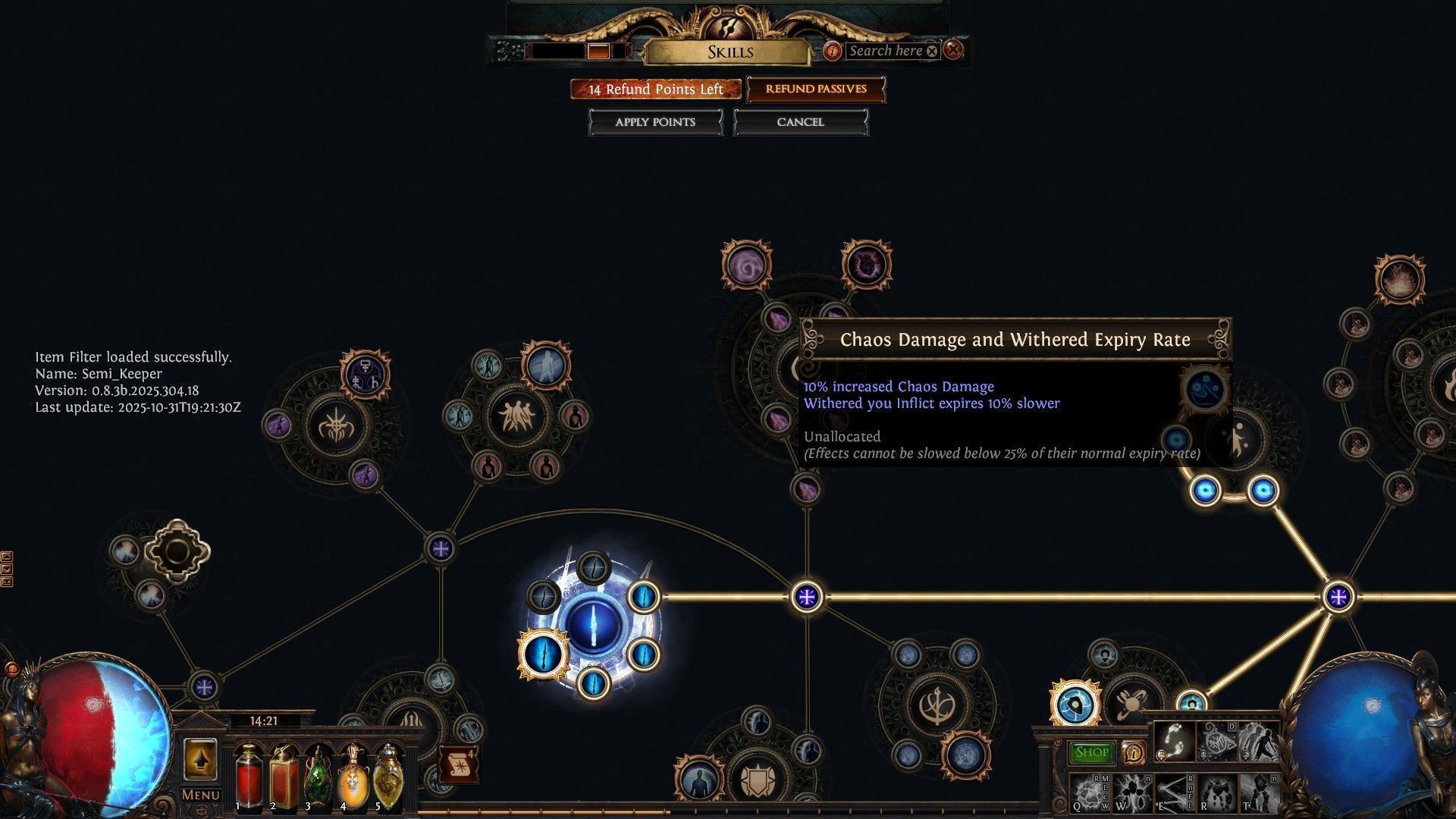 Path of Exile Withered debuff explained