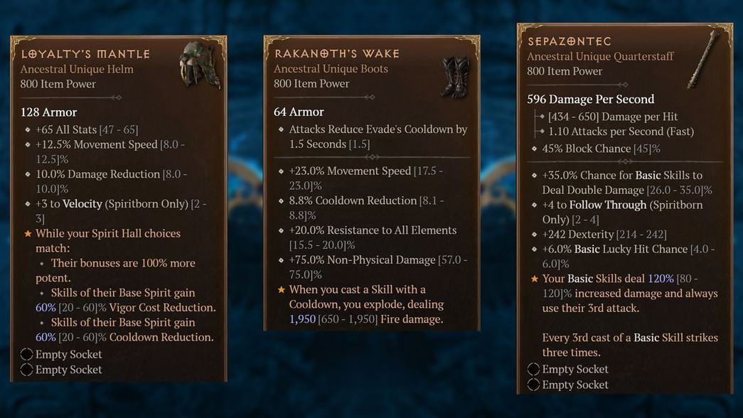 Diablo 4 Evade Spiritborn build guide