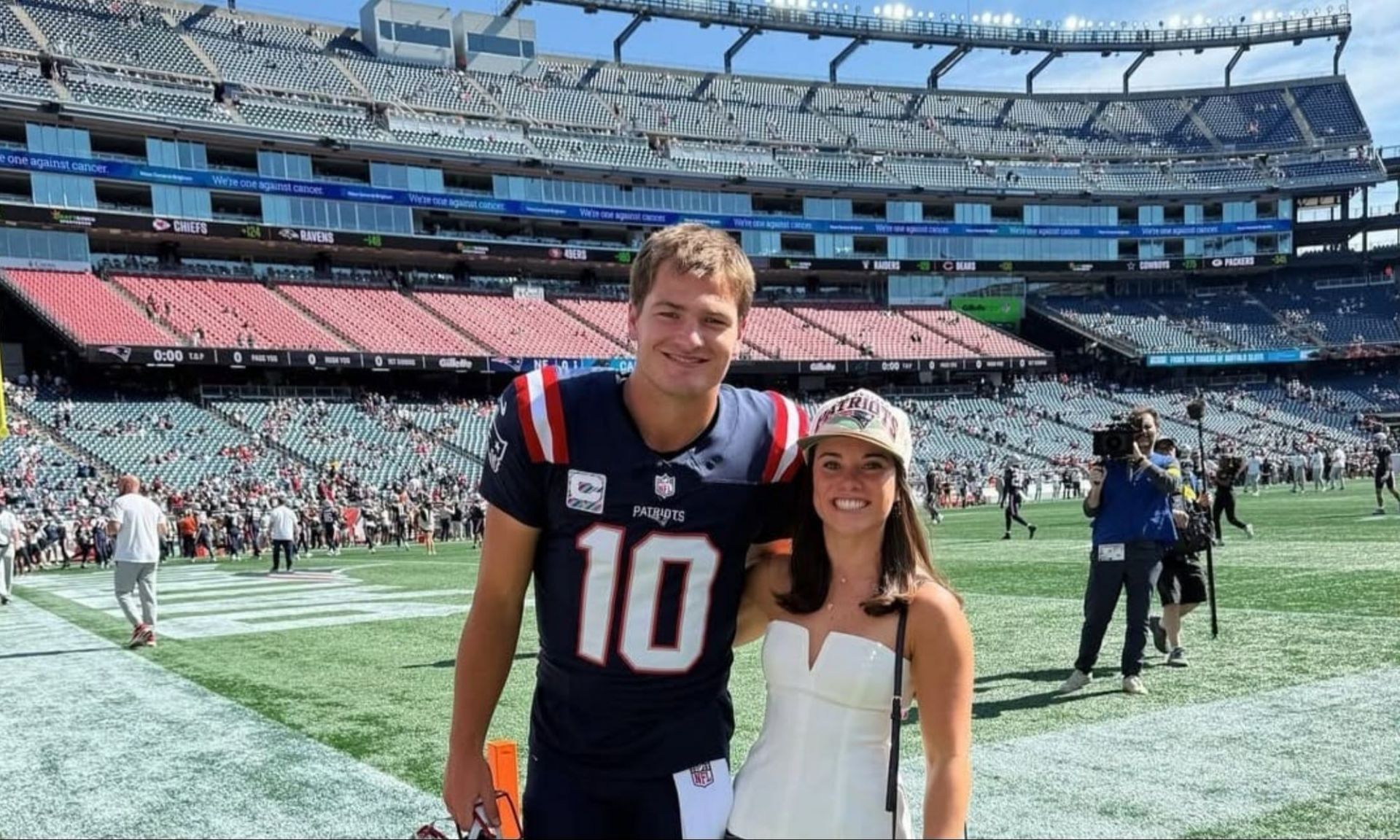 Drake Maye's wife Ann Michael drops 1-word reaction on Patriots' 'Nor’Easter' uniform for Week ...