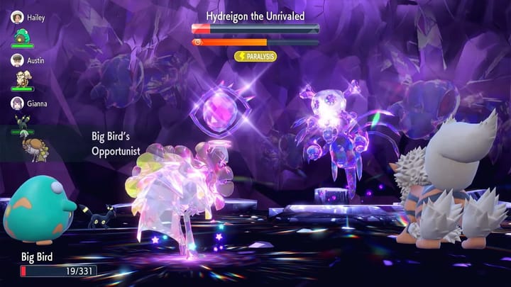 How to solo defeat Poison Hydreigon 7-star Tera Raid in Pokemon Scarlet ...