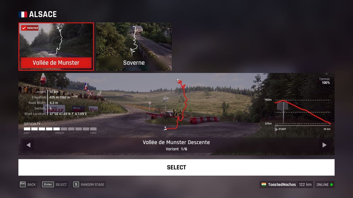 All tracks and stages in Assetto Corsa Rally