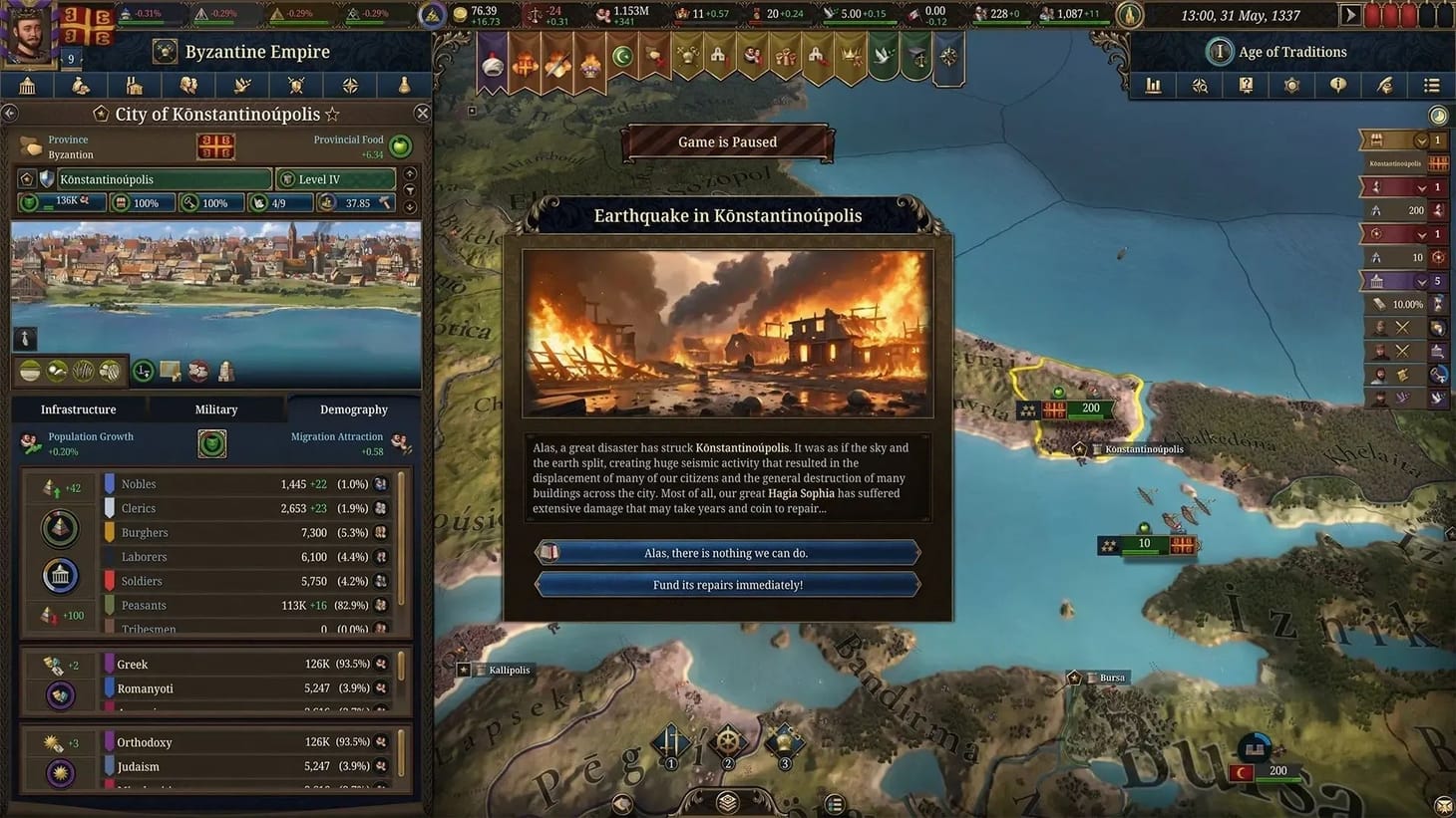 All Automations in Europa Universalis 5 and their features